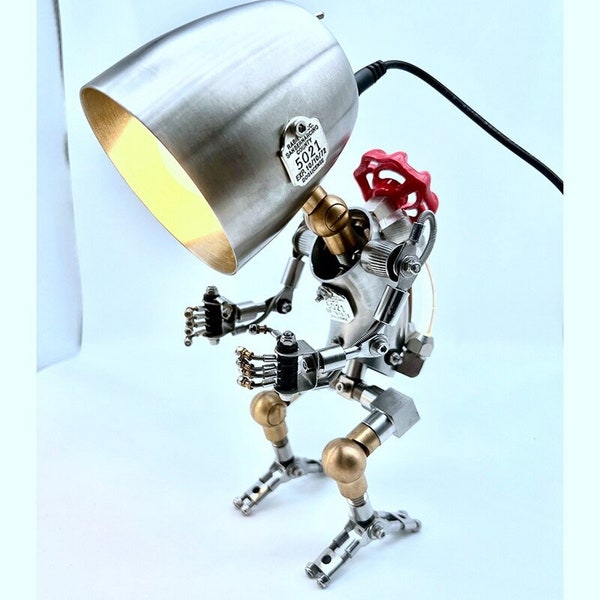 Robot Lamp - Etsy