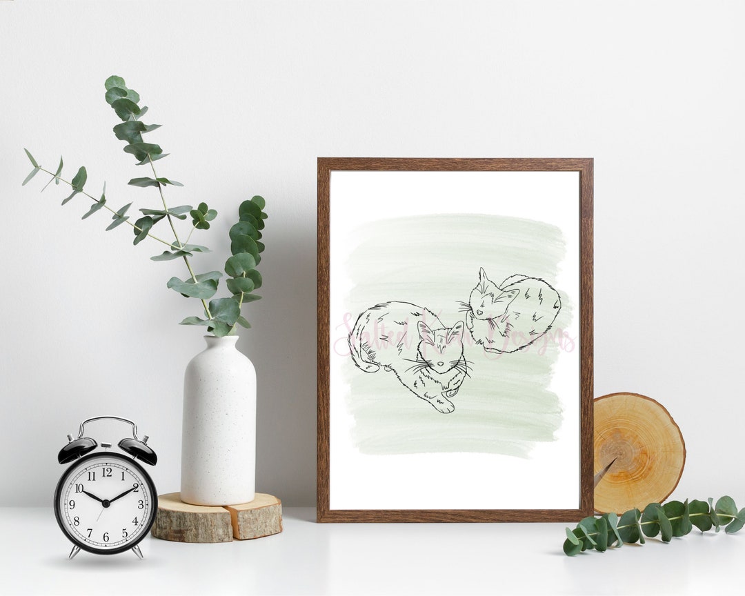 Digital Pet Drawing, Line Art Pet, Line Art Portrait for Pets, Digital ...