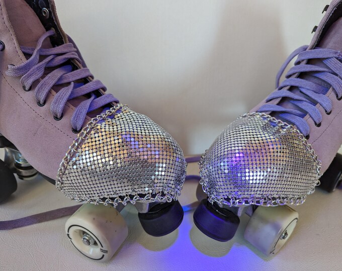 Skate Bling, Roller Skate Bling, Silver Toe Guard,chainmail Toe Guard ...