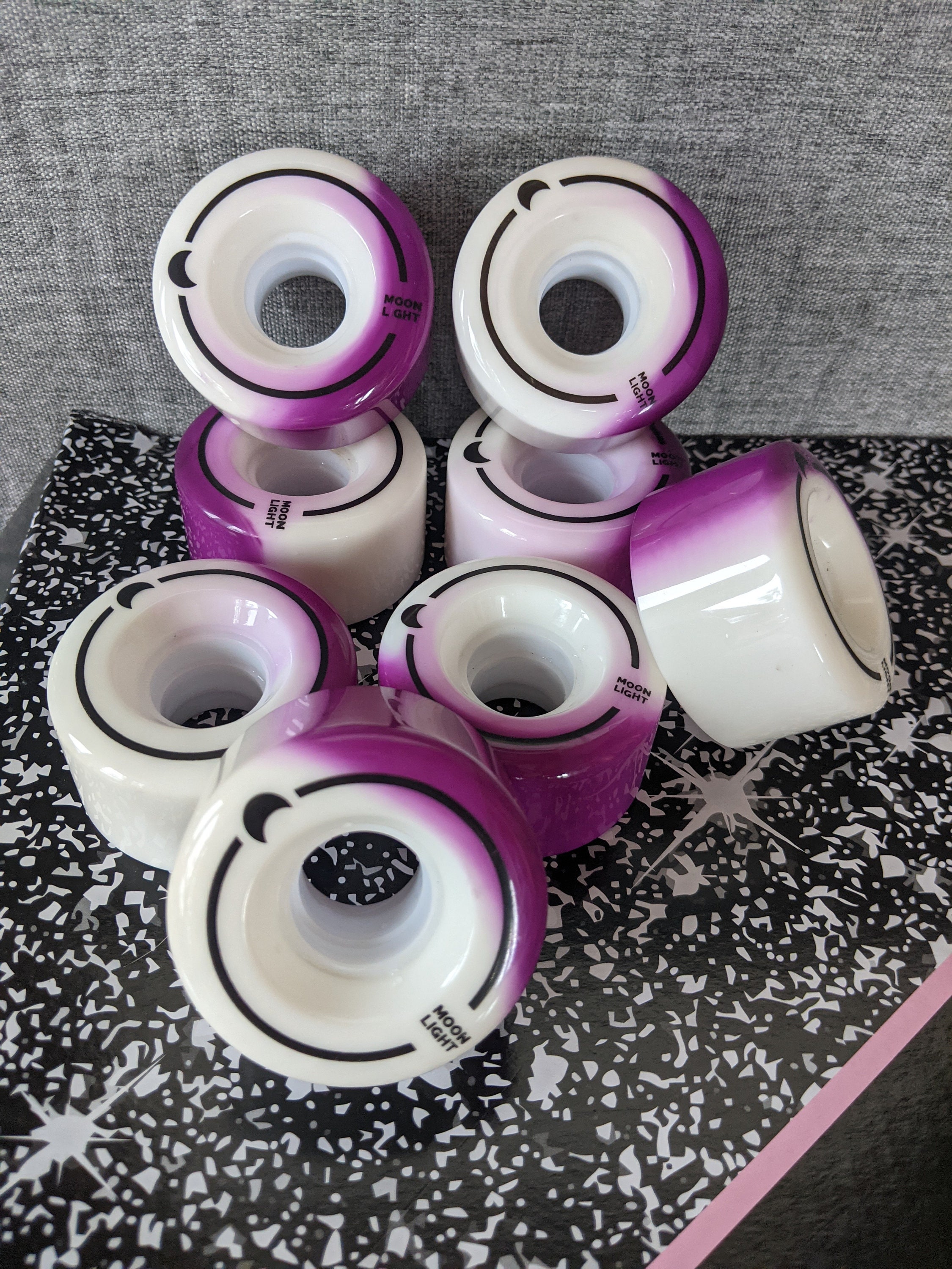 Crescent Moon Wheels, Hand Dyed Wheels, Roller Skate Wheels, Poison ...