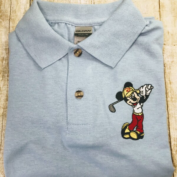 Mickey Mouse Polo Shirt Men - Etsy
