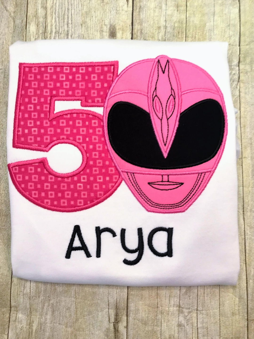 Power Rangers Mask Personalized Embroidered Birthday Shirt - Etsy