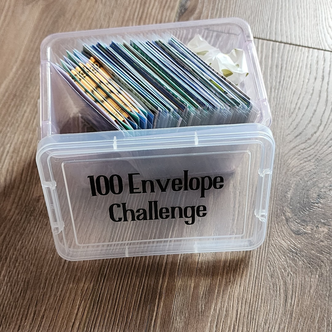 100 Envelope Challenge Box - Etsy