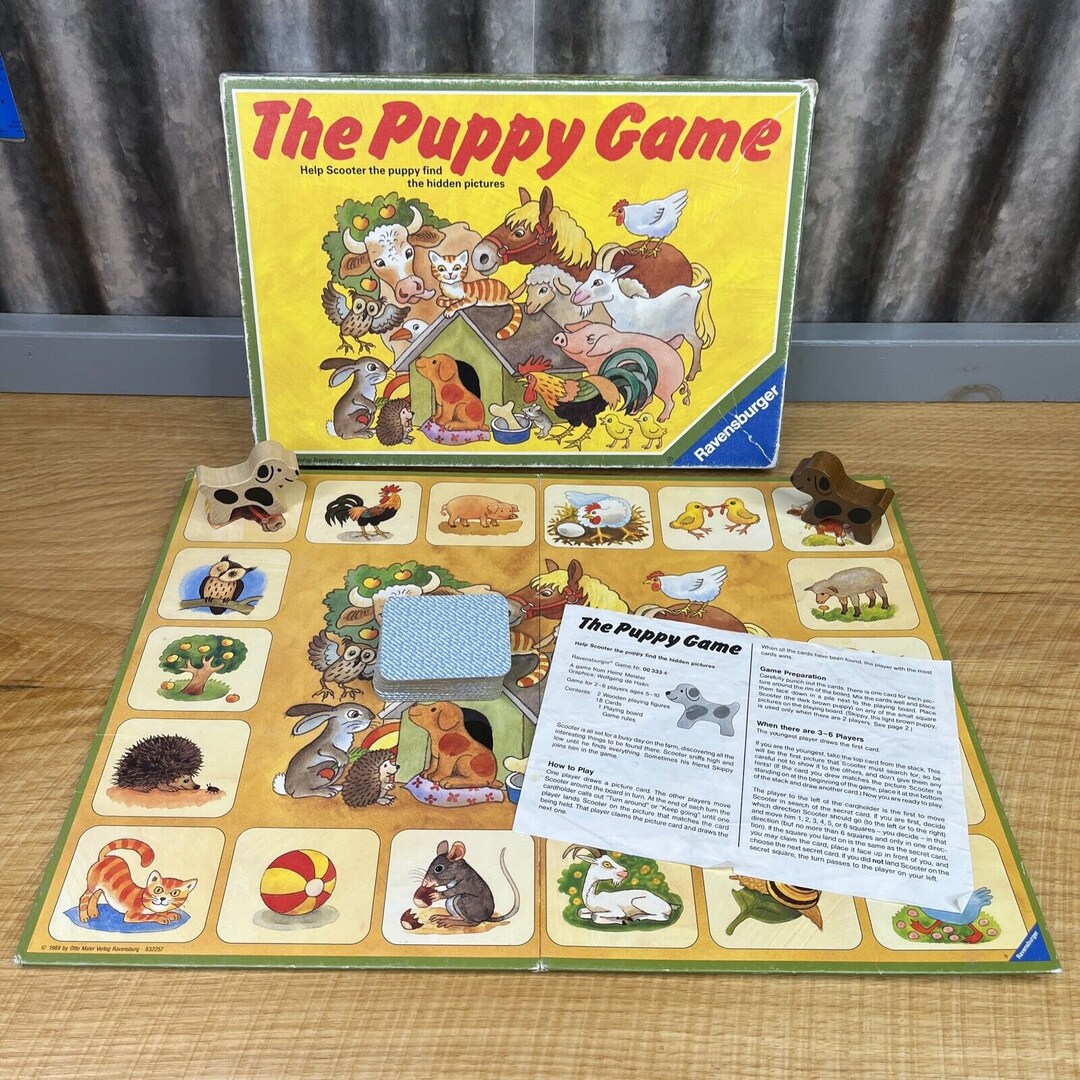 VTG the Puppy Game Ravensburger Board Game Educational Learning Tool ...
