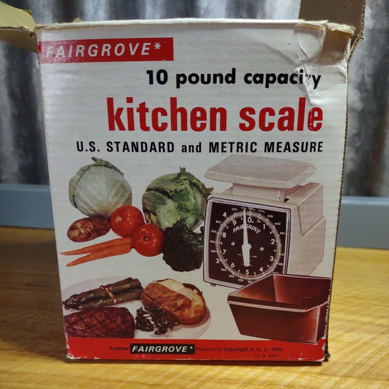VTG 1981 Fairgrove Plastic Kitchen Postal Office Scale Almond Color 10 ...