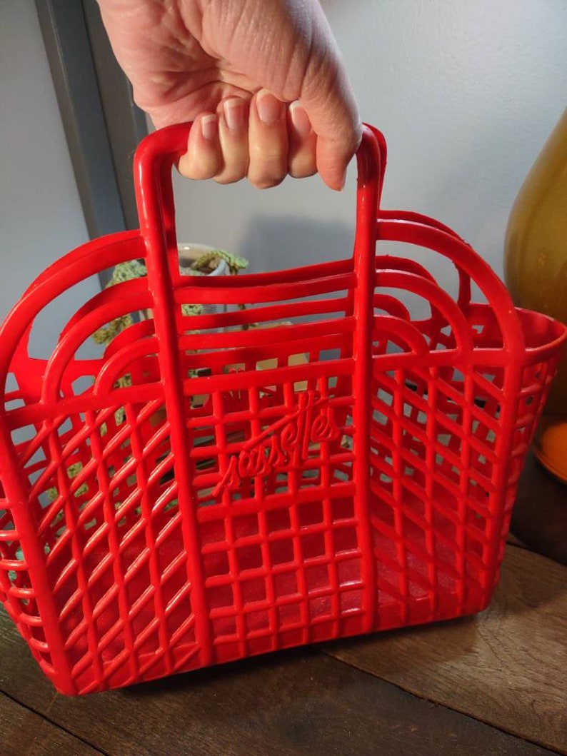 Vintage 80s Jelly Sassettes Bag Retro Jelly Basket Bag Jelly - Etsy