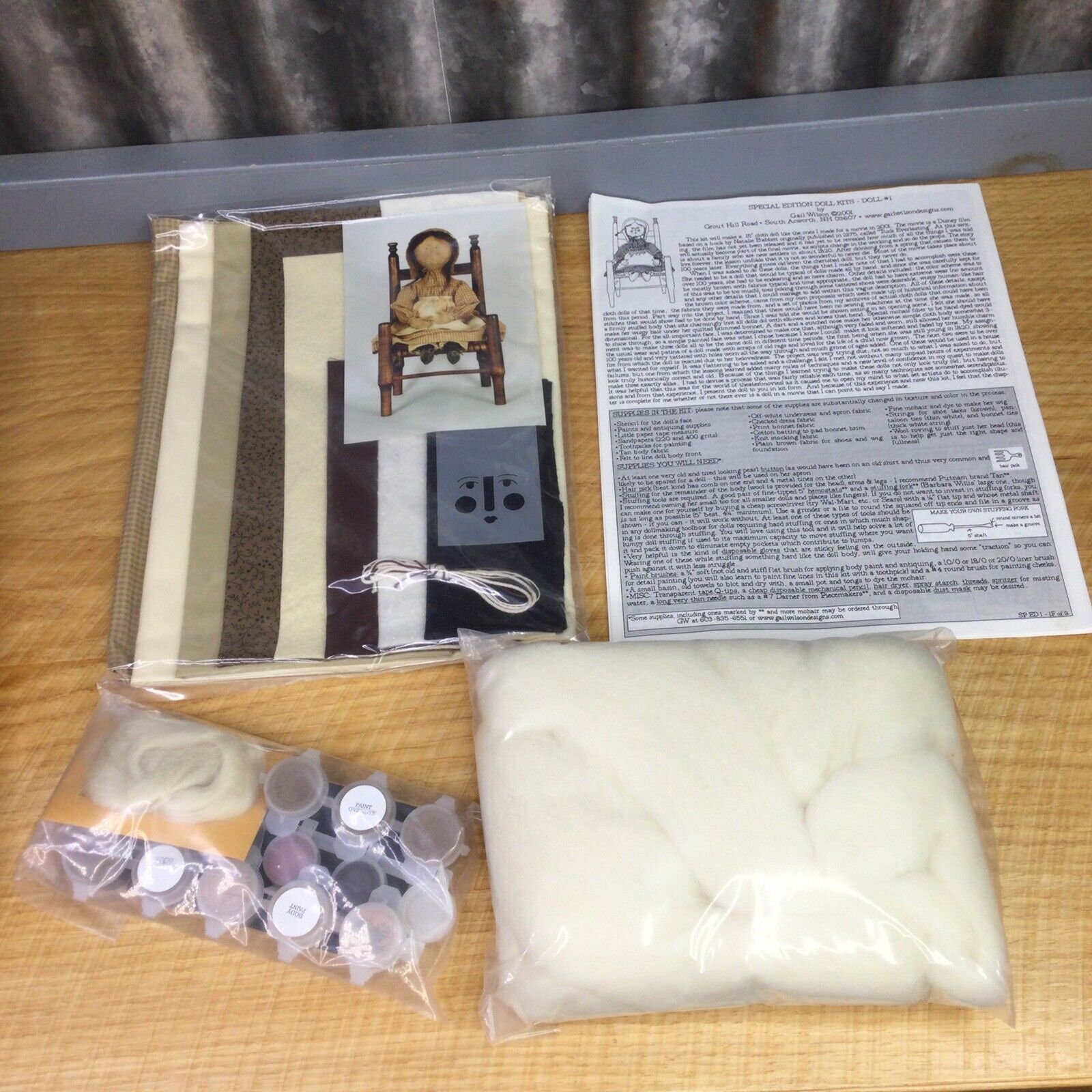 Gail Wilson Special Edition Doll Kit 1 A Doll for A Movie Tuck ...