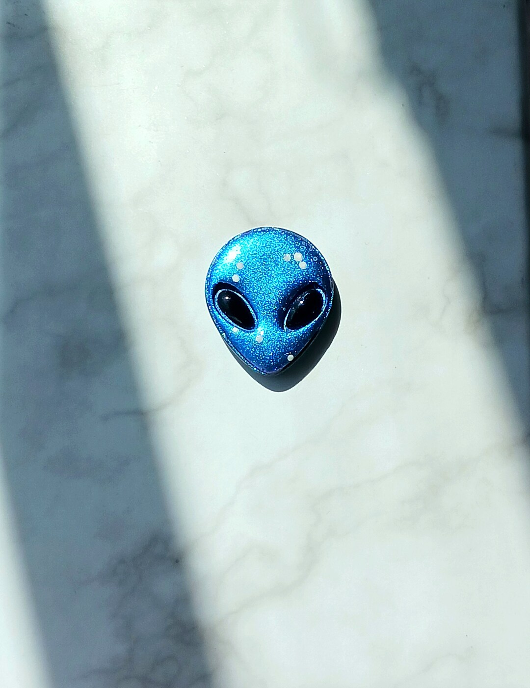 Galaxy Alien Pin, Polymer Clay, Handmade, Lightweight, Color Shift ...