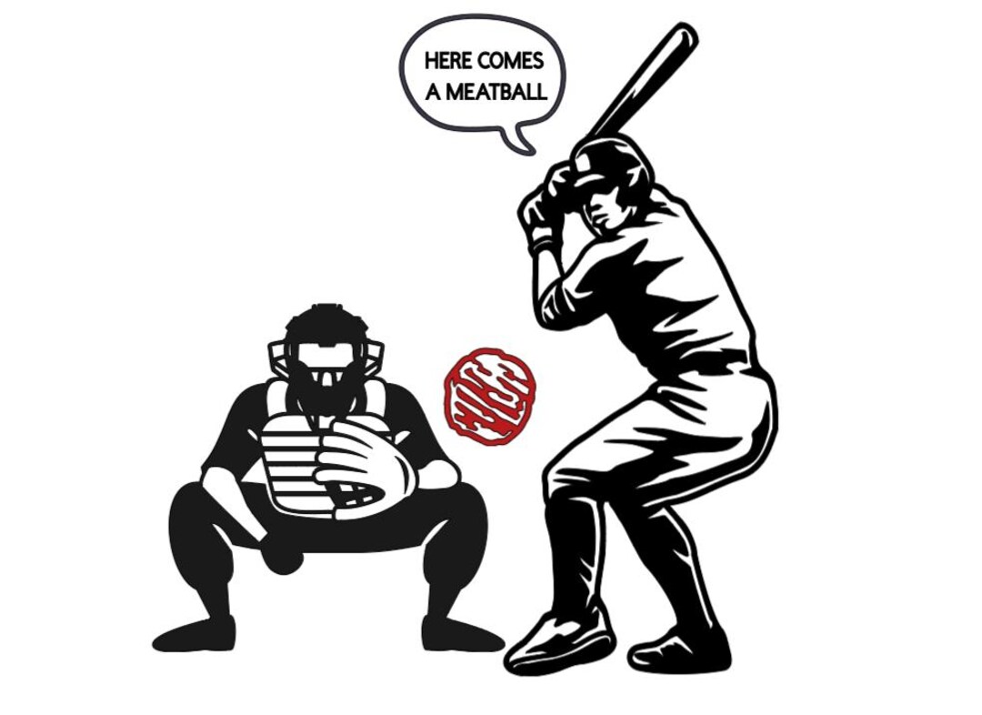 Meatball T-shirt Digital Download | SVG + PNG | Funny Baseball Pitch ...