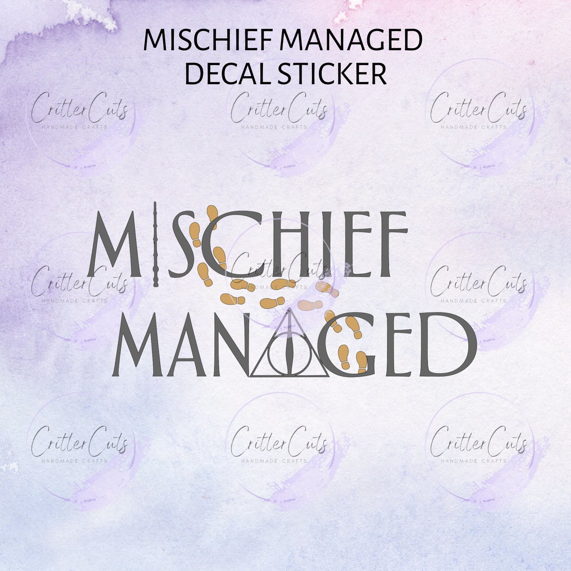 Mischief Managed Decal Harry Potter Sticker Car Sticker - Etsy