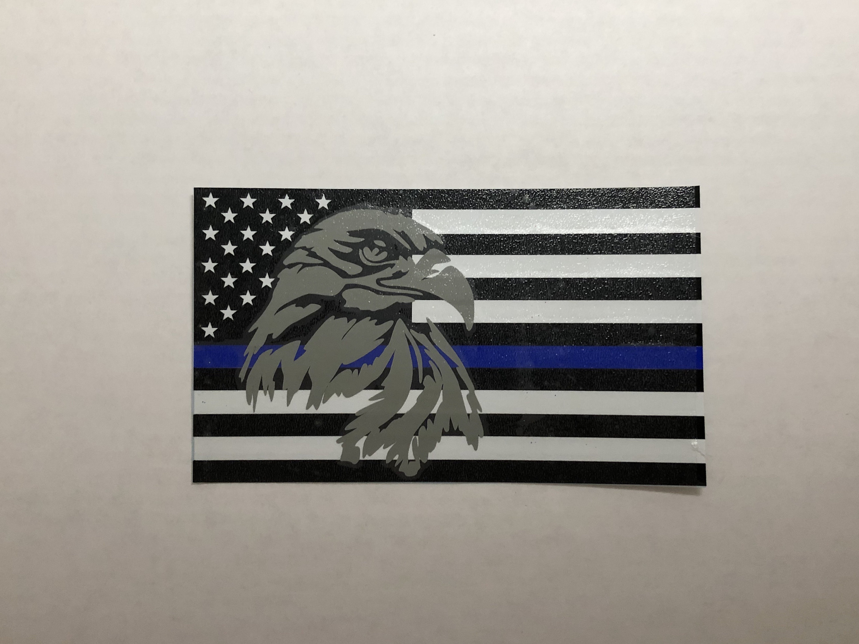 Thin Blue Line Flag Decal, Eagle Sticker, Car Decal, TBL Decal, Vinyl ...