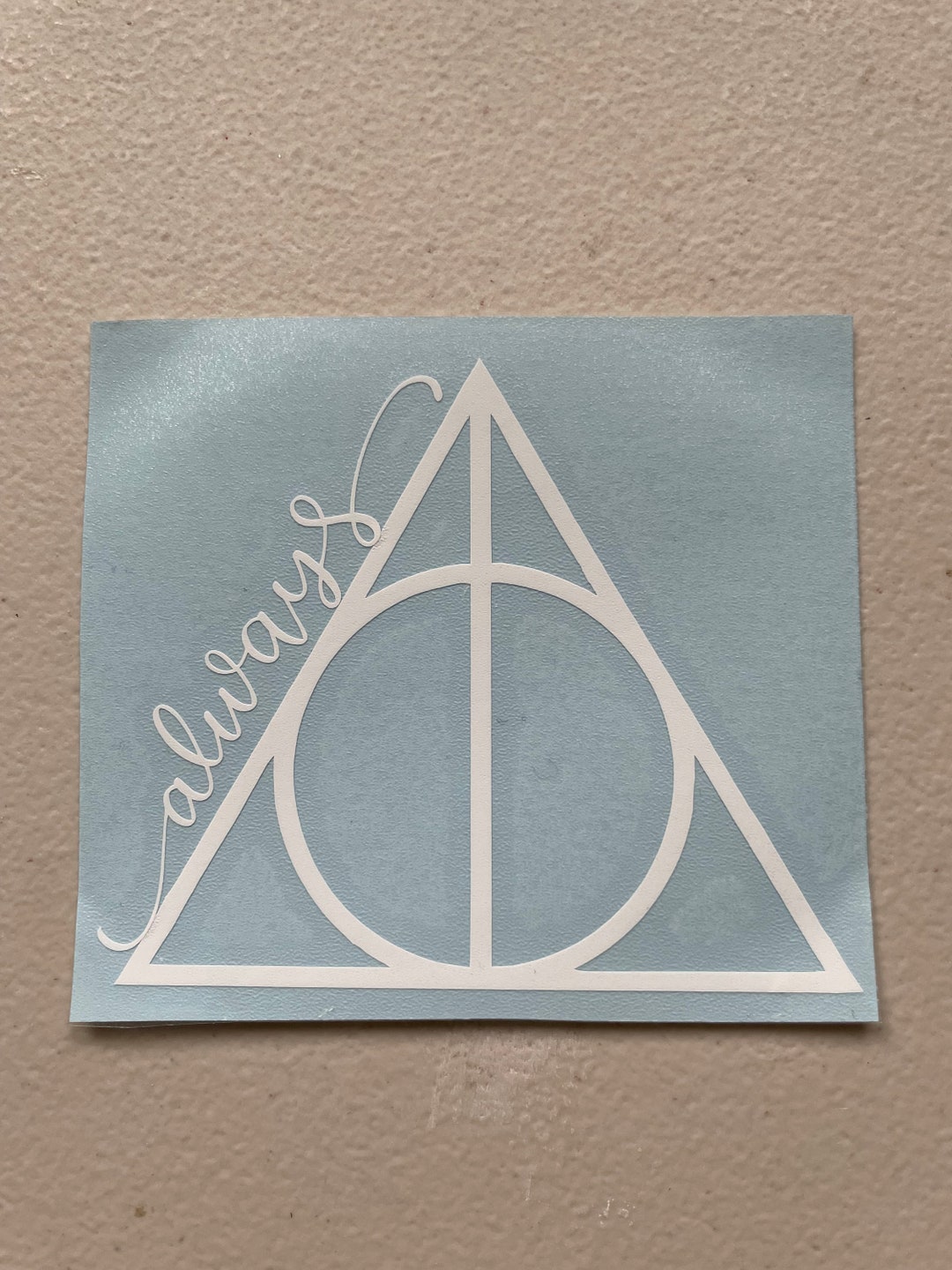 Deathly Hallows Vinyl Decal: Harry Potter Stickers, Always Sticker - Etsy