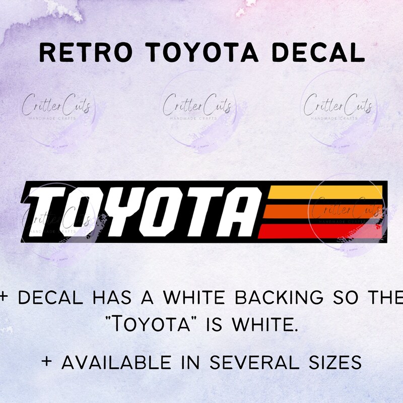 Toyota Retro Stripes - Etsy