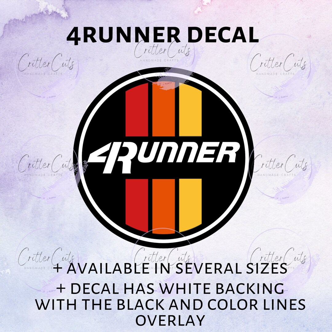 4runner Decal, Vintage 4runner Sticker, Old School 4runner Sticker ...