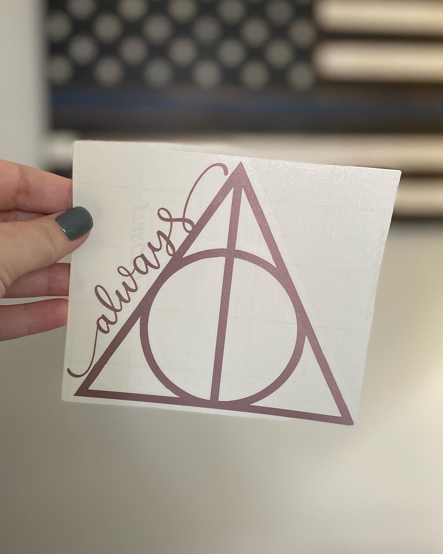 Deathly Hallows Sticker, Harry Potter Sticker, HP Decal, Always Sticker ...
