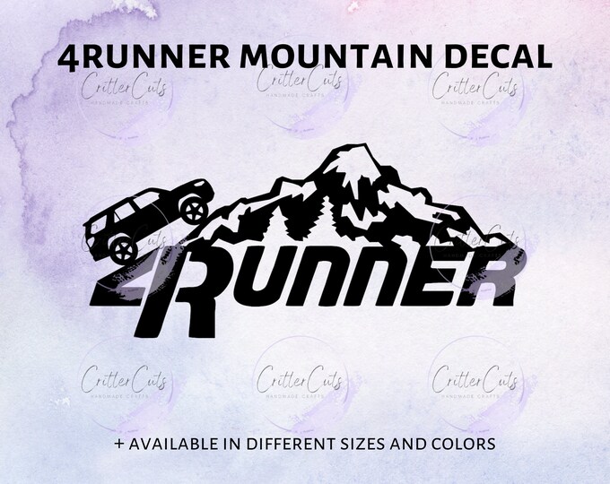 Mountain Decal for 4runner, 1st Gen Decal, Car Decal, Adventure Decal ...
