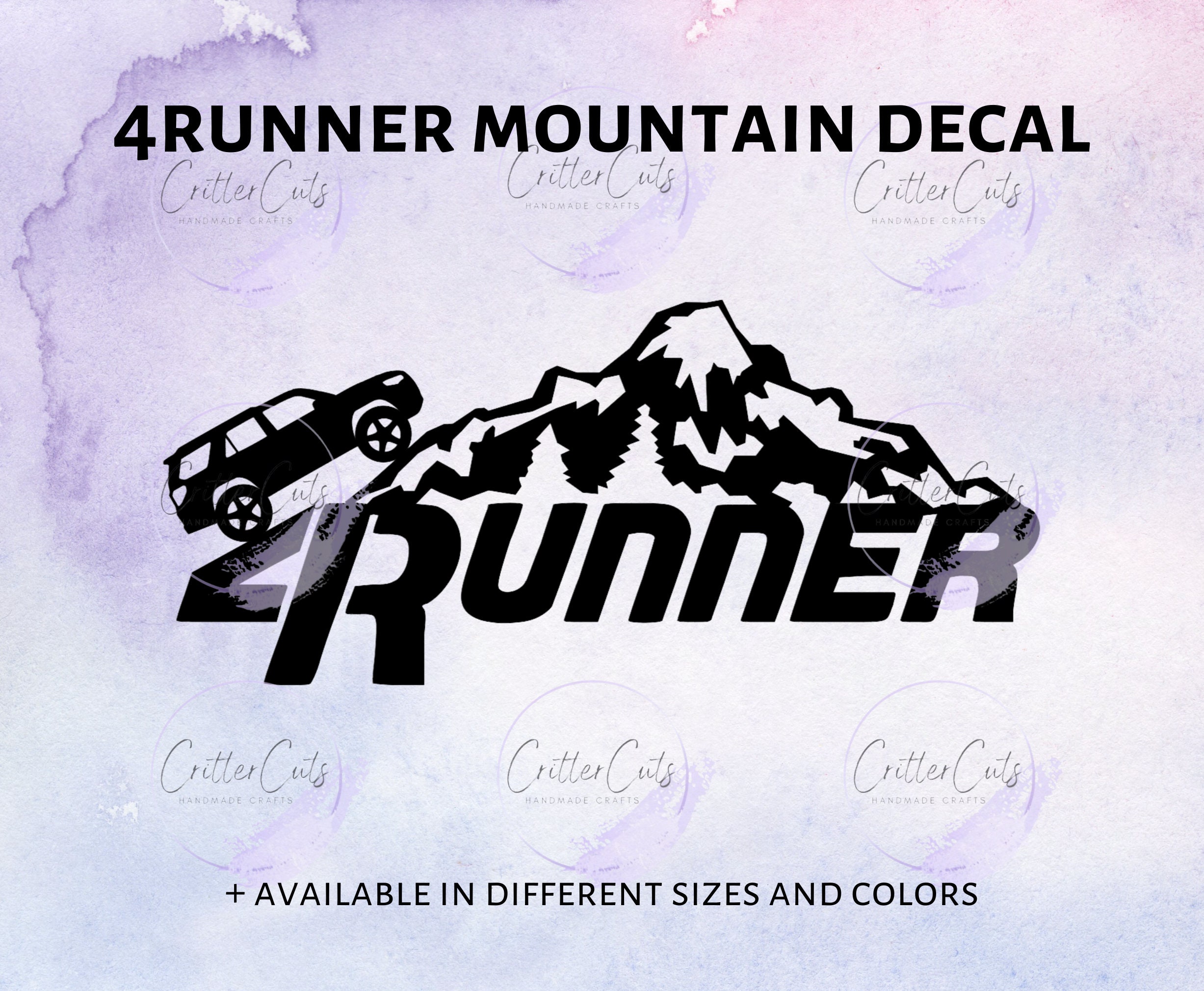 4runner Decal, 4runner Car Sticker, 4runner Mountain Decal, Car Decal ...