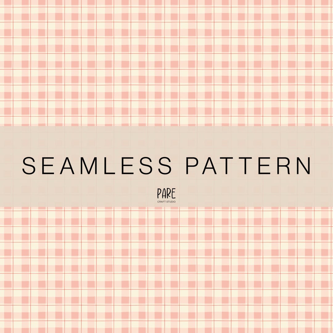 Soft Pastel Gingham Digital Paper Set – 6 Seamless Checkered Patterns ...