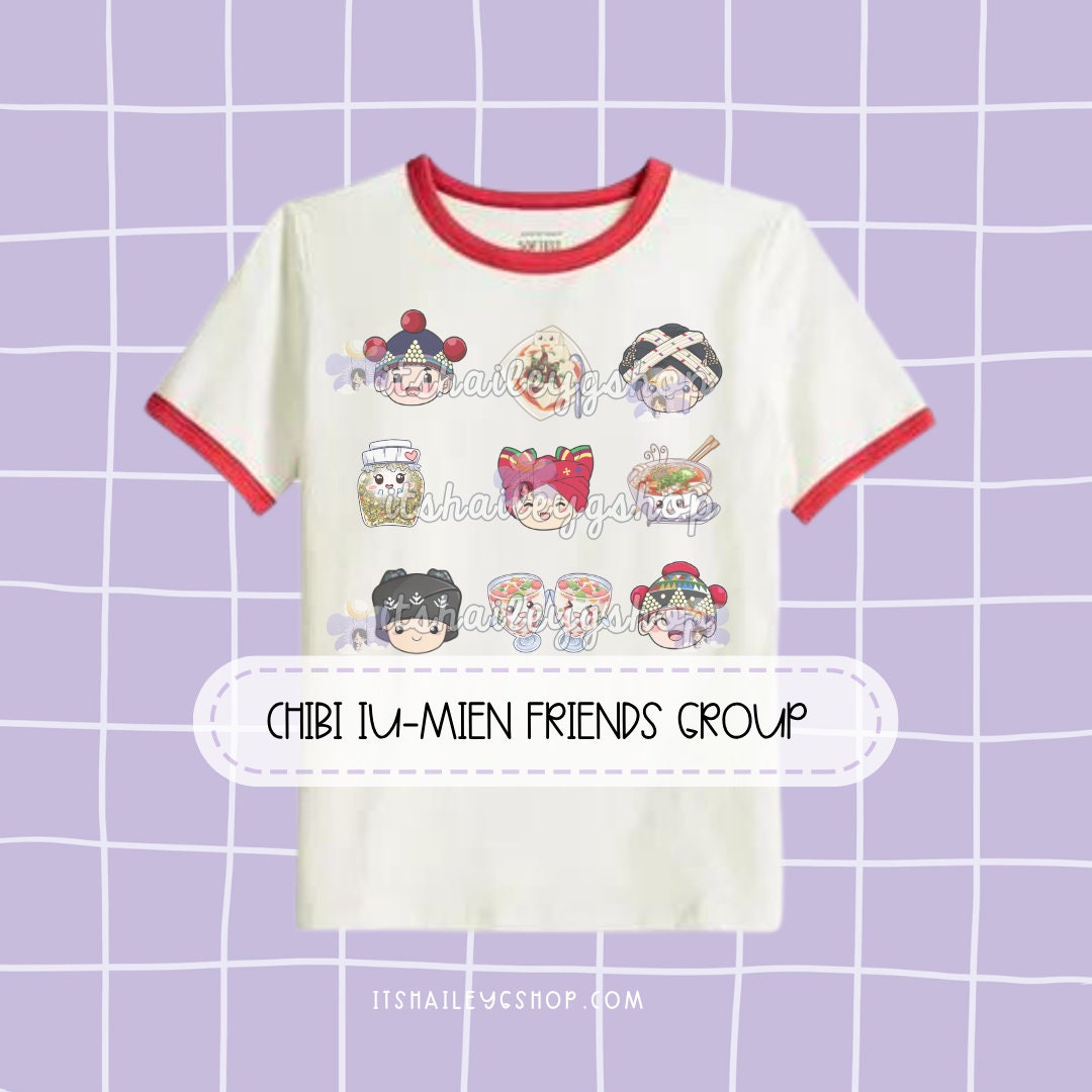 Chibi Iu-mien Group Iu-mien T-shirt Kids, Iu-mien Aesthetic Kawaii Iu ...