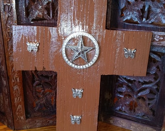 Western Style Wall Cross - Etsy