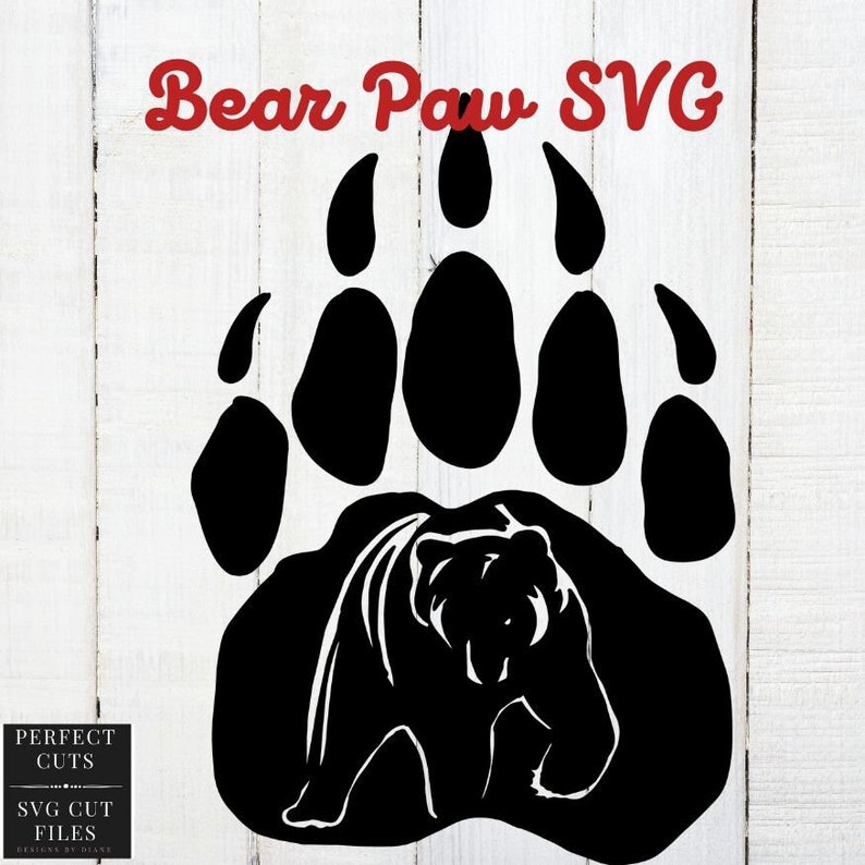 Bear Bear Paw BEAR PAW SVG Bear Paw Png Bear Paw Art Bear - Etsy