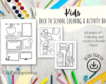 30 Back to School Coloring Book Pages, Coloring Pages for Kids and ...