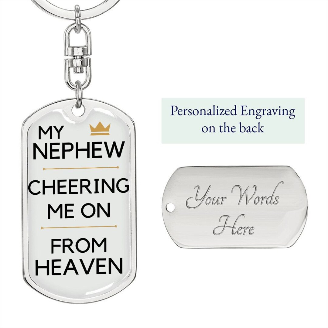Loss of Nephew Memorial Engravable Keychain Gift for Grieving - Etsy