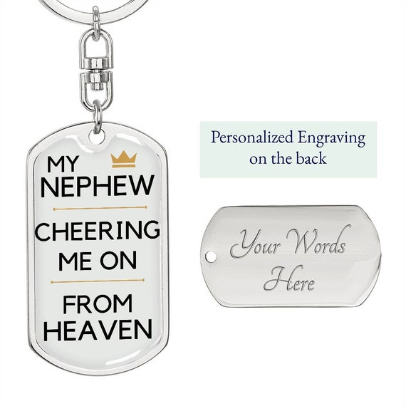 Loss of Nephew Memorial Engravable Keychain Gift for Grieving - Etsy