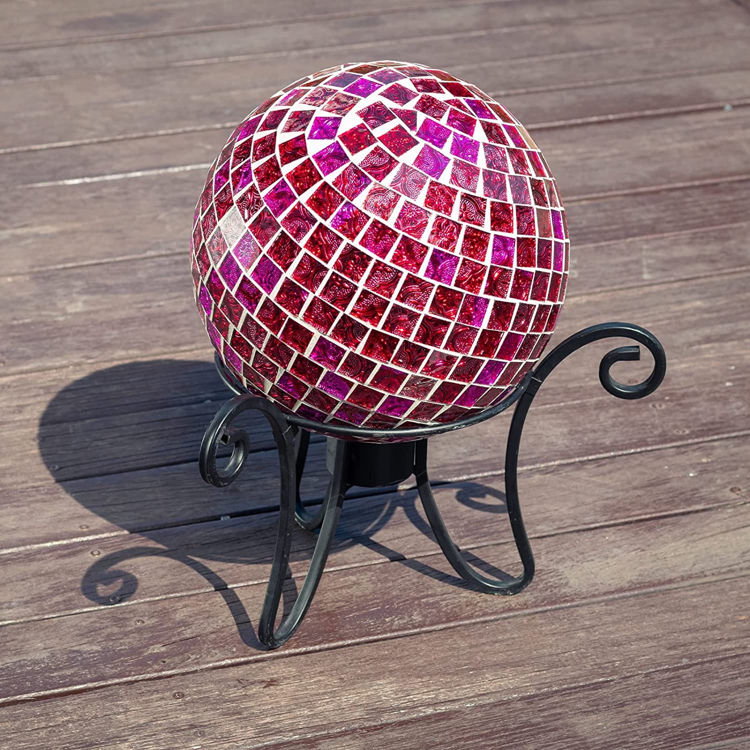 Gazing Ball, Glass Mosaic Gazing Balls Sphere for Garden Lawn Outdoor ...