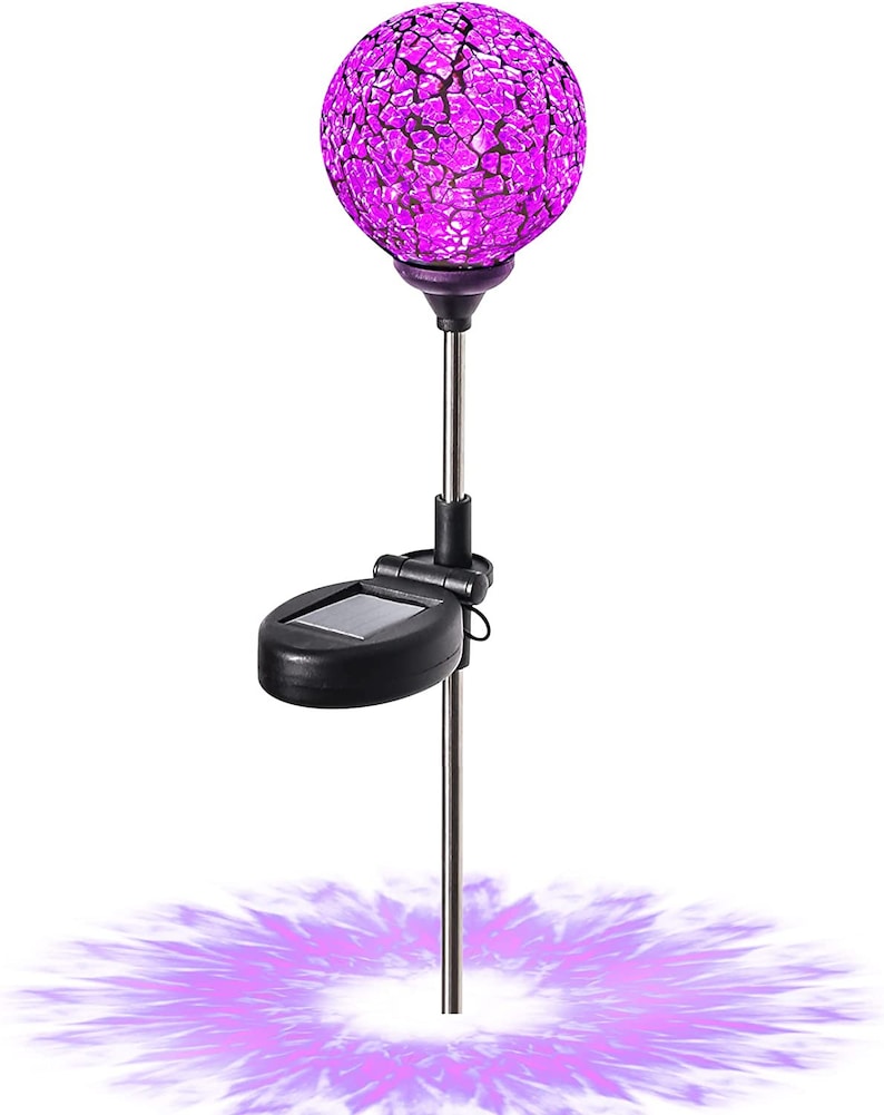 Outdoor Solar Stake Light Decoration for Garden Waterproof, Color Glow ...