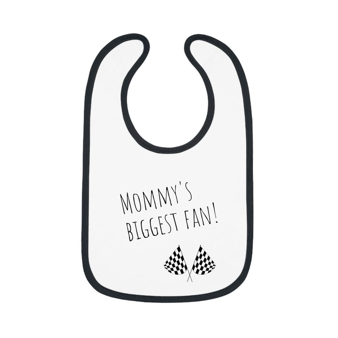 Automotive Inspired Mommy's Biggest Fan Racing Bib for Infants, Cute ...