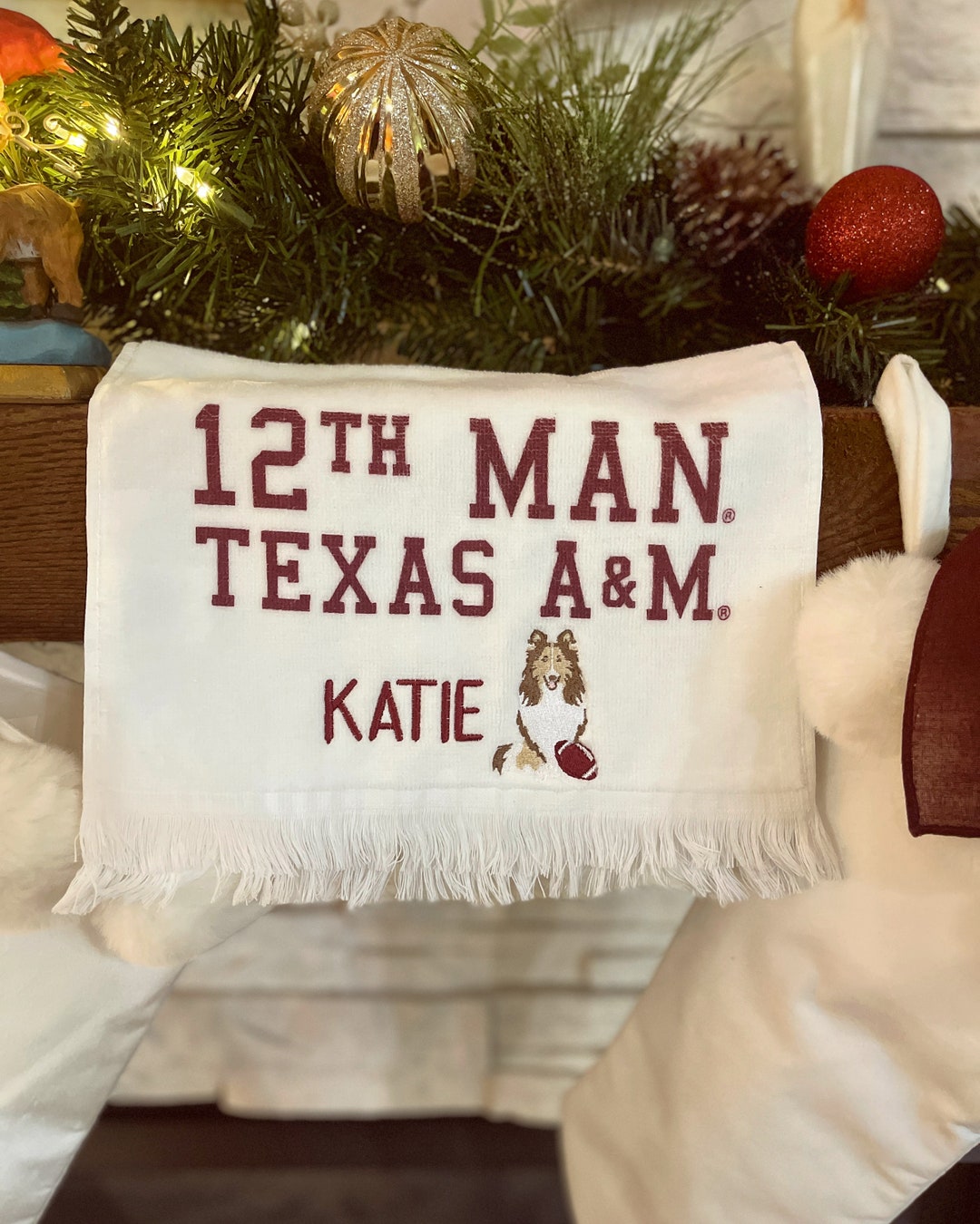 Custom 12th Man Towel , Embroidered Aggie Towel , Texas A&M Football ...