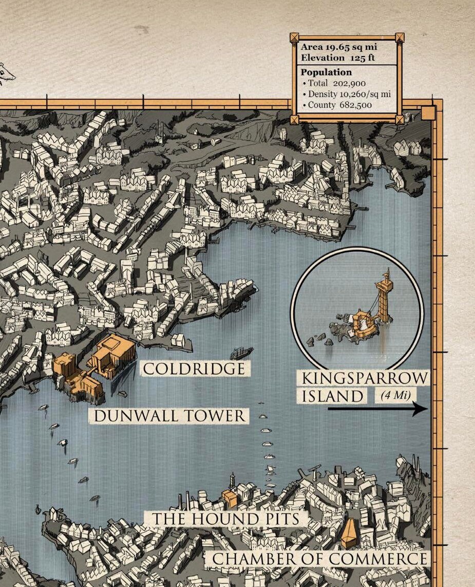 Dishonored Dunwall Map Poster, Game Posters, Canvas Wall Art, High ...