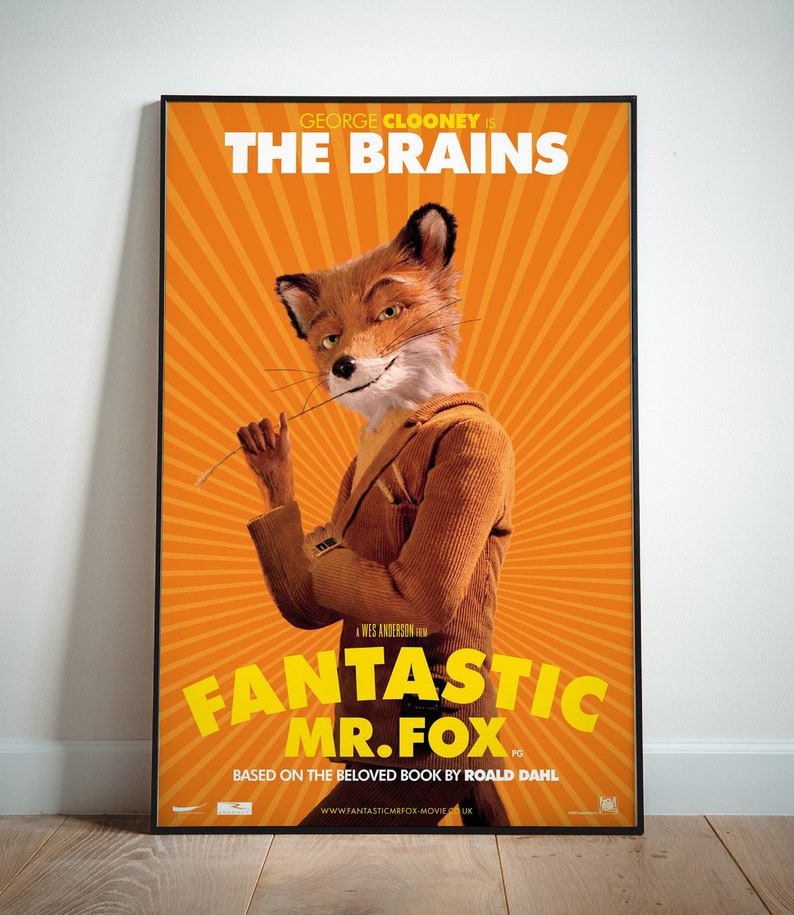 Fantastic Mr.fox Posters Movie Posters Canvas Wall Art High - Etsy