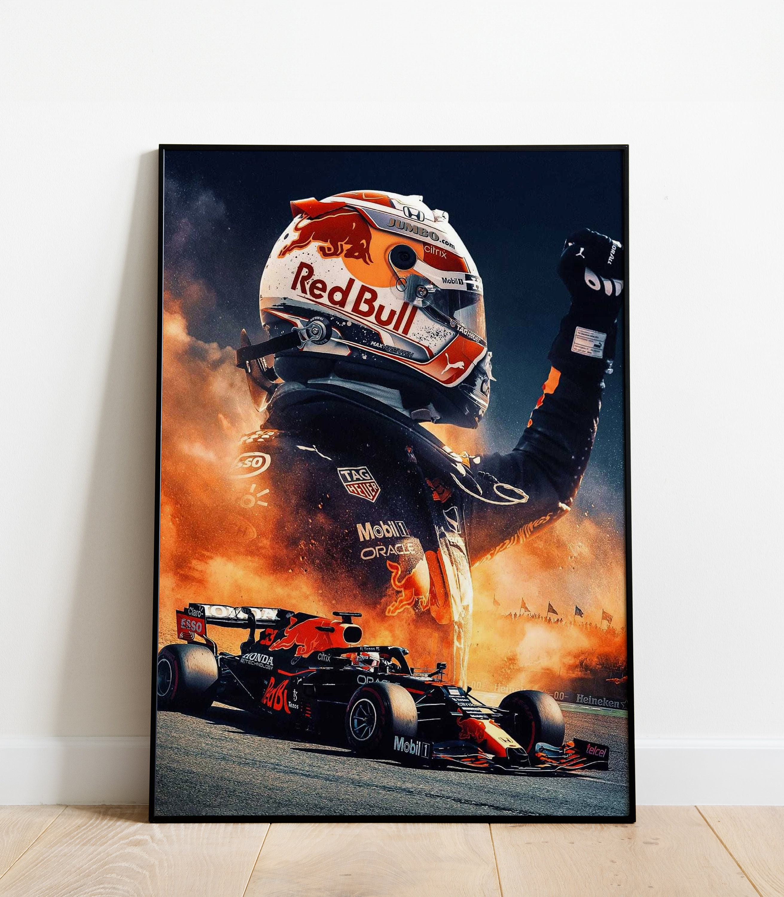 Max Verstappen Poster, Formula 1 Poster, Canvas Wall Art, Rolled Canvas ...