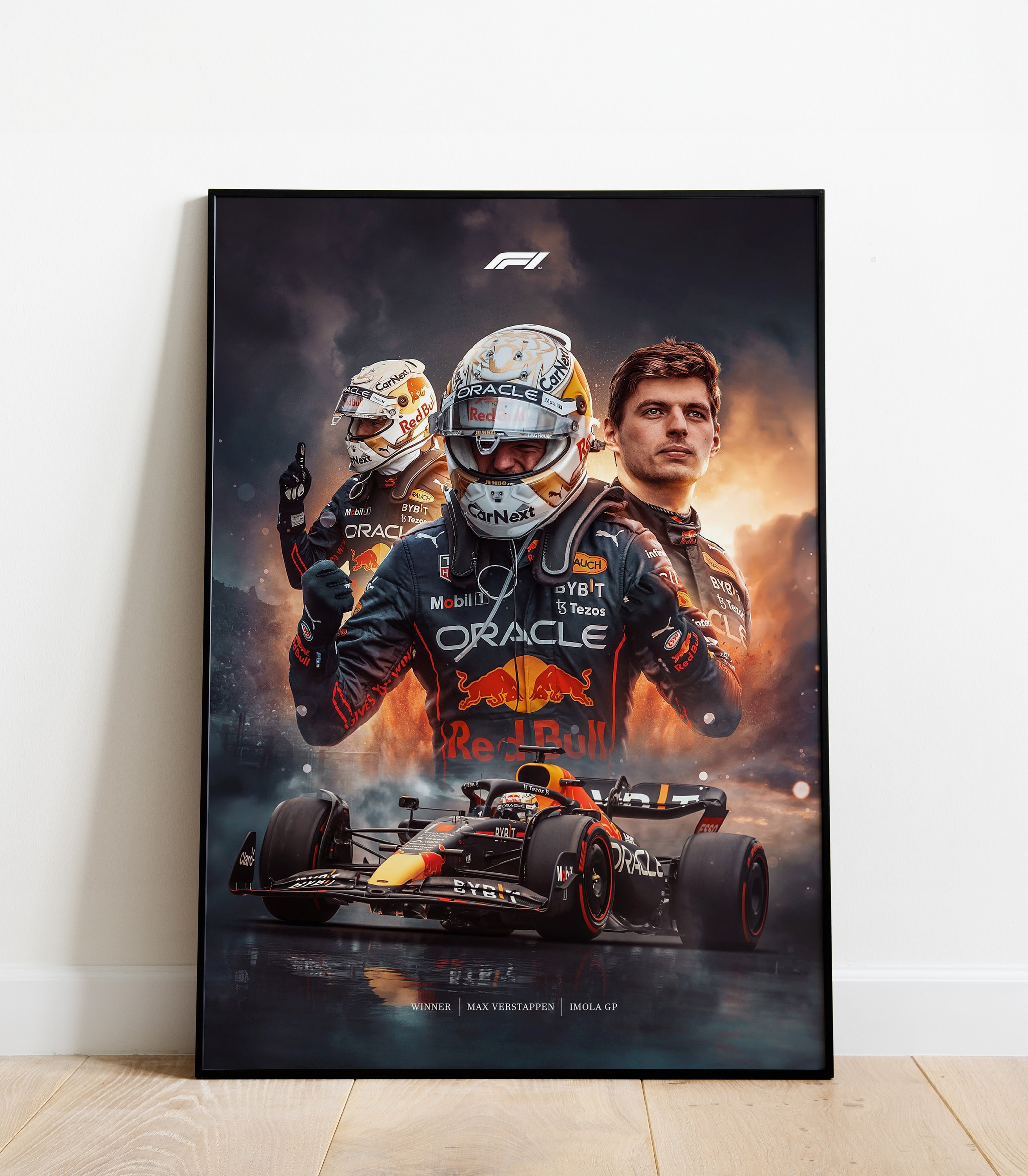 Max Verstappen Poster, Formula 1 Poster, Canvas Wall Art, Rolled Canvas ...