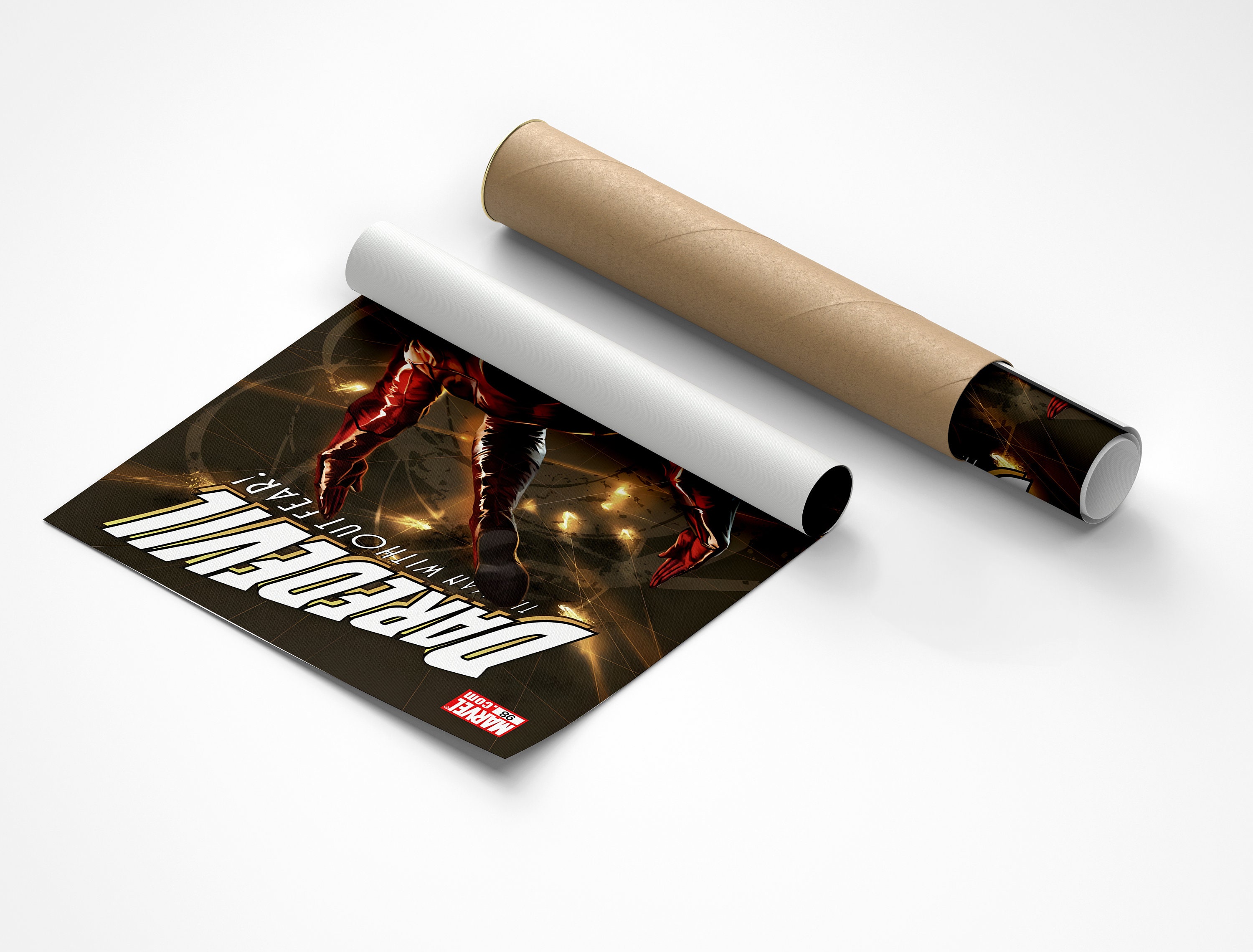 Daredevil Comic Poster, Marvel Comics Poster, Marvel Canvas Wall Art ...