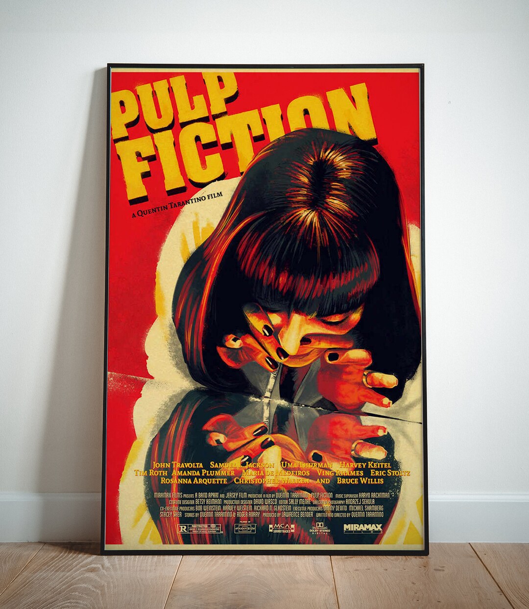 Pulp Fiction Posters, Movie Posters, Canvas Wall Art, High Quality ...