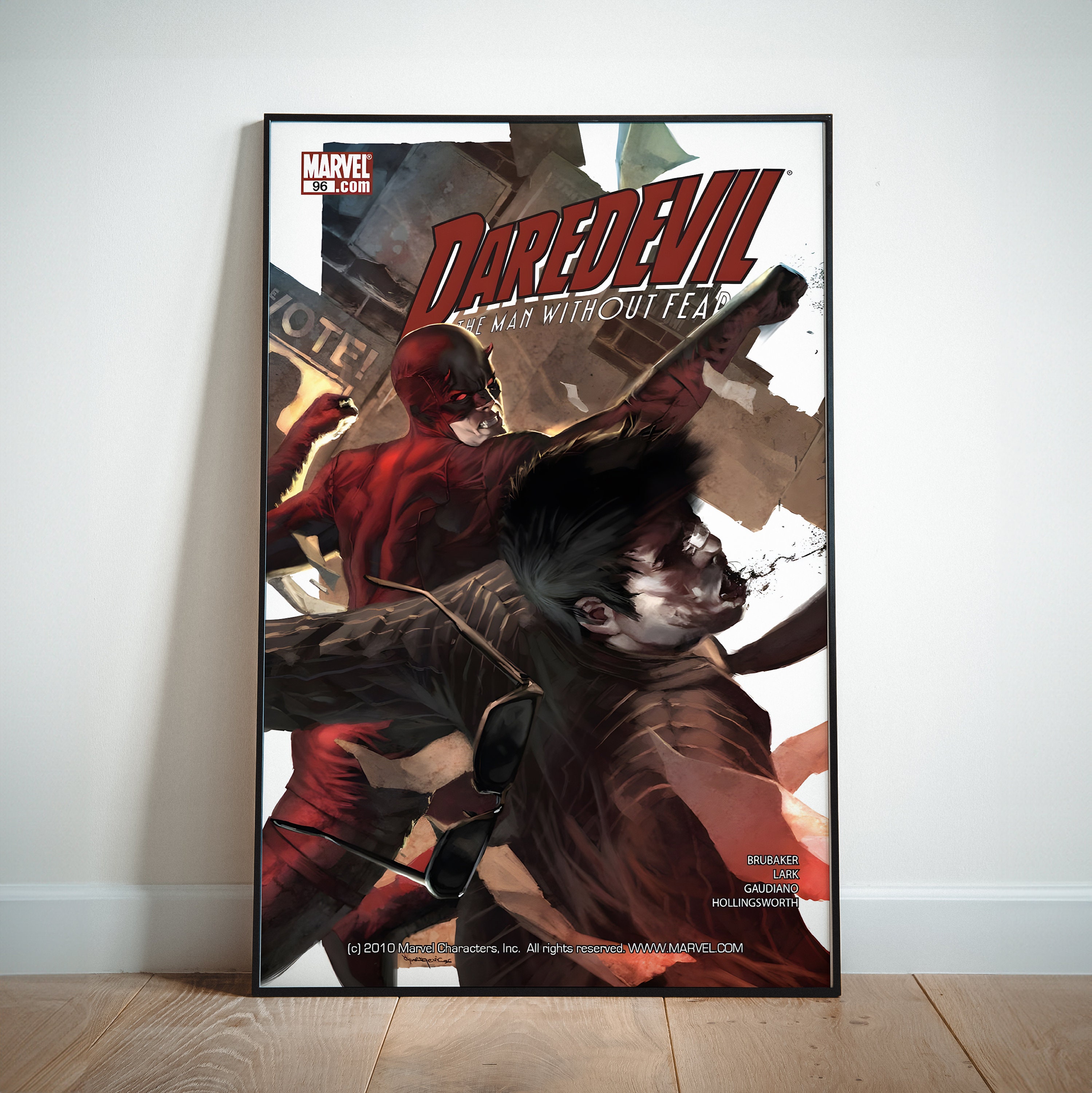 Daredevil Comic Poster, Marvel Comics Poster, Marvel Canvas Wall Art ...