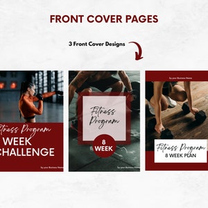 Fitness Program Template Canva | Fitness Ebook Template | Personal ...