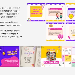 40 Kids Education Instagram Templates | School Kids Content | Canva ...