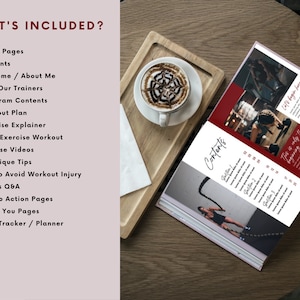 Fitness Program Template Canva | Fitness Ebook Template | Personal ...