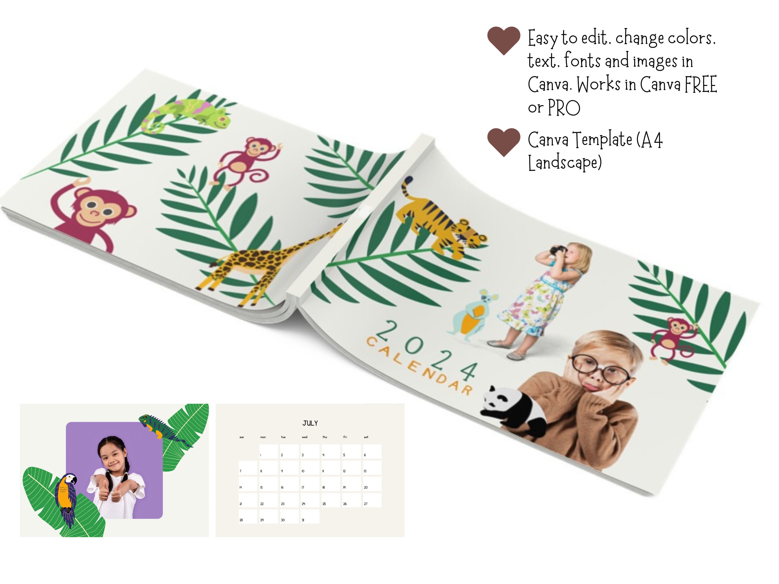 Printable Calendars, Printable Kids Calendars, 2024 Calendars ...