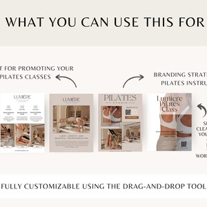 Pilates Studio Flyer Template | Health and Wellness Marketing | Yoga ...
