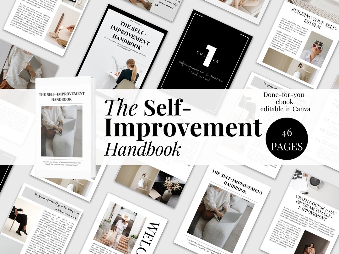 The Self-improvement Ebook | Done for You Ebook | Editable Rebrandable ...