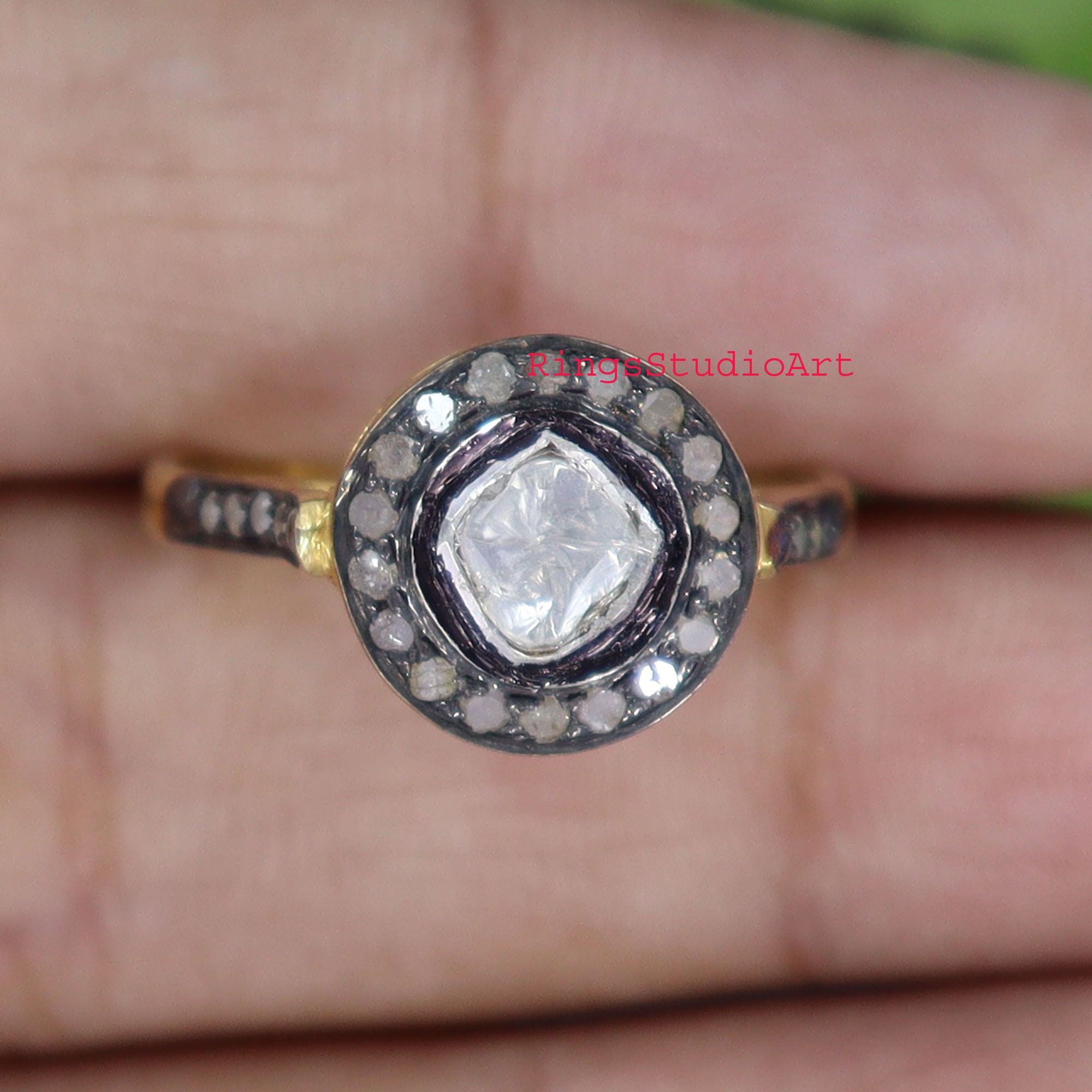 Natural Polki Diamond Ring / Diamond Polki Ring / Diamond Ring ...