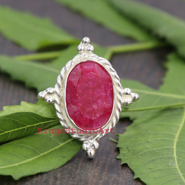 Large Ruby Ring - Etsy