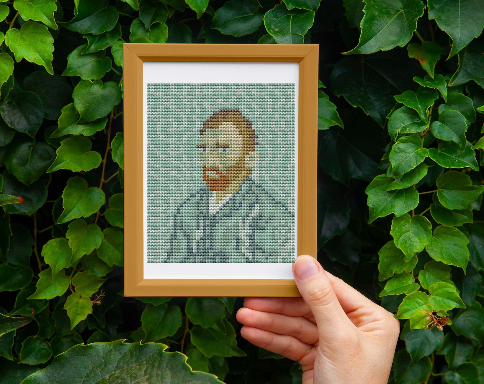 Van Gogh Self-portrait Cross Stitch Pattern Vincent Van Gogh Cross ...