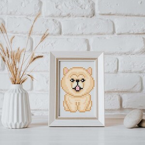 SET of 8 Cute Tiny Puppies Dog Cross Stitch Pattern. Super Easy Small ...