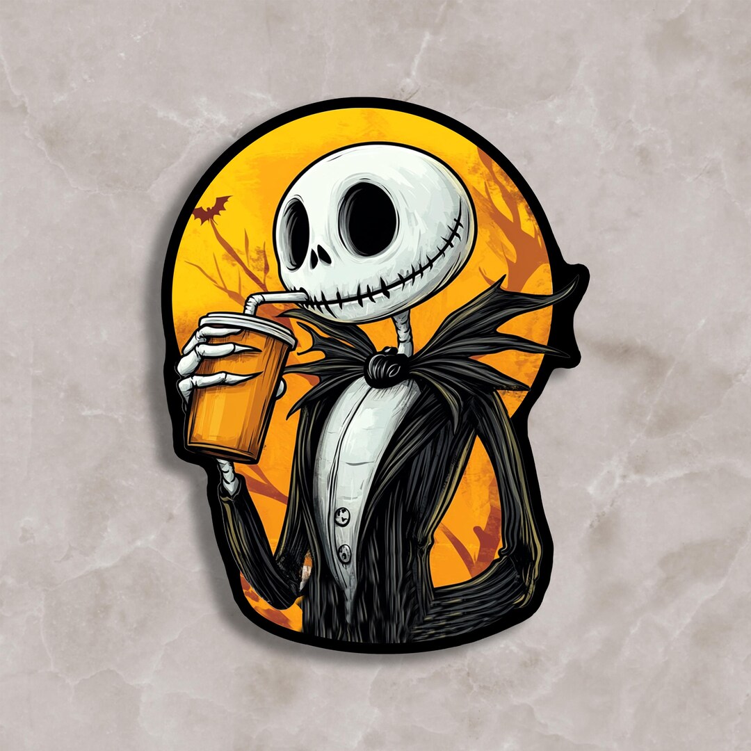 Nightmare Before Christmas Sticker - Jack Skleington - Jack NBC ...